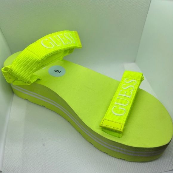 Guess | Shoes | Guess Lime Green Neon Sandals | Poshmark